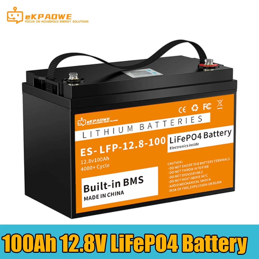 Batería LiFePo4 de fábrica China, paquete de baterías de fosfato de hierro y litio de 24V, 12V ...