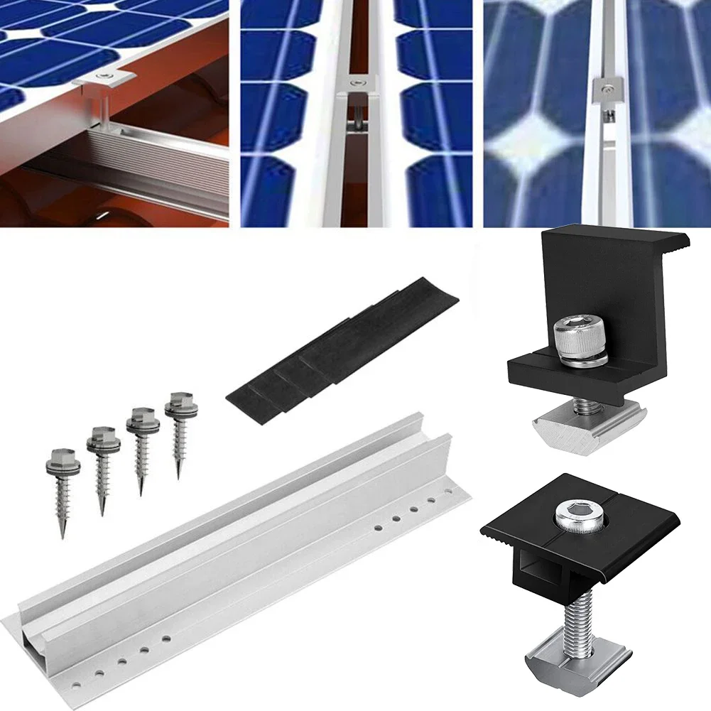 Solar-Panel-PV-Bracket-Mounting-Rail-Kit-Solar-Modules-Bracket ...