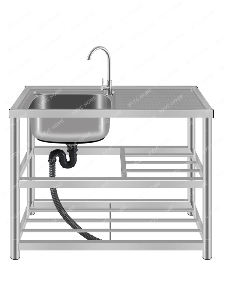 Kitchen-Stainless-Steel-Washbasin-Single-basin-Sink-Household-Sink-Sink ...