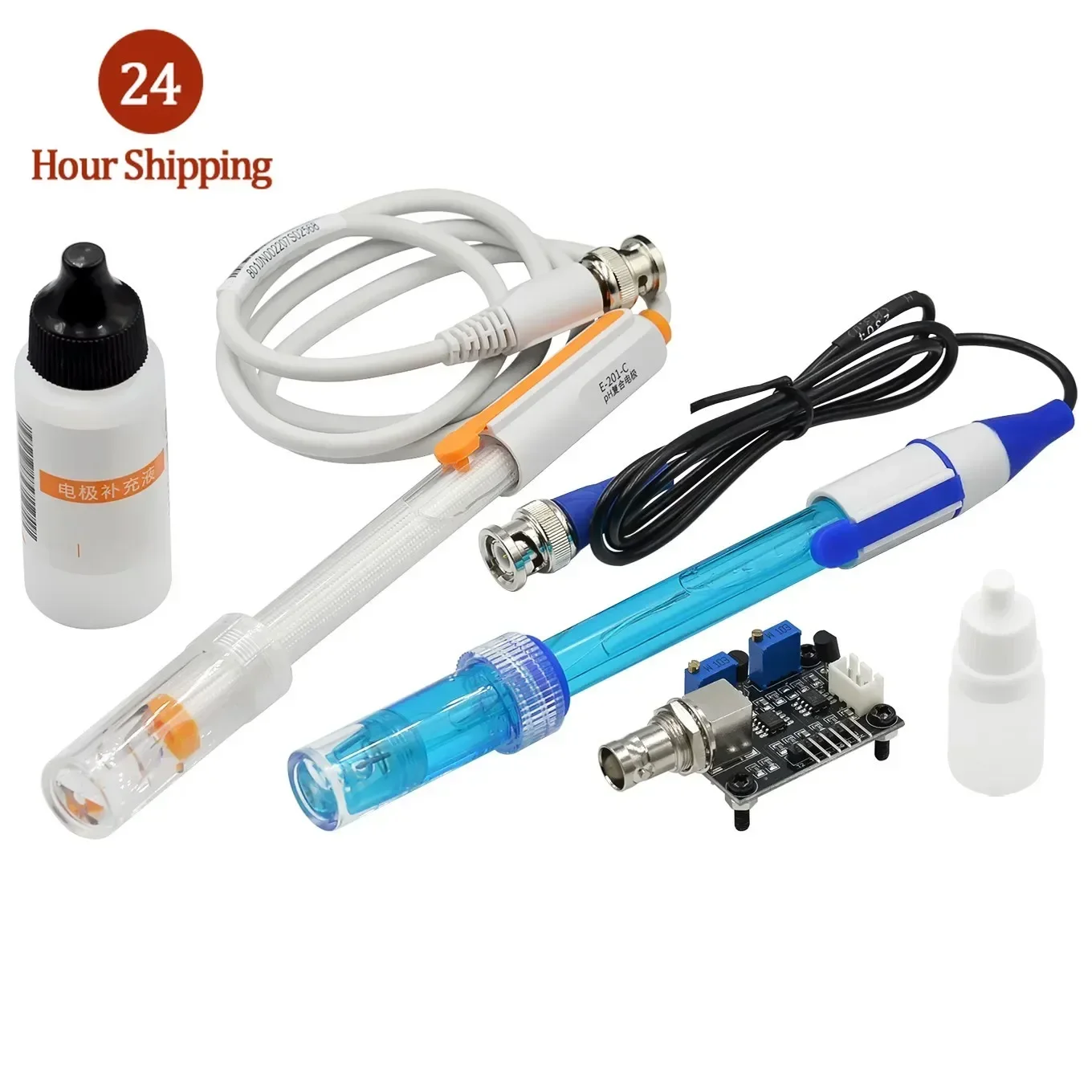 E-201-C-PH-Electrode-Probe-BNC-Connector-for-Aquarium-PH-Controller ...