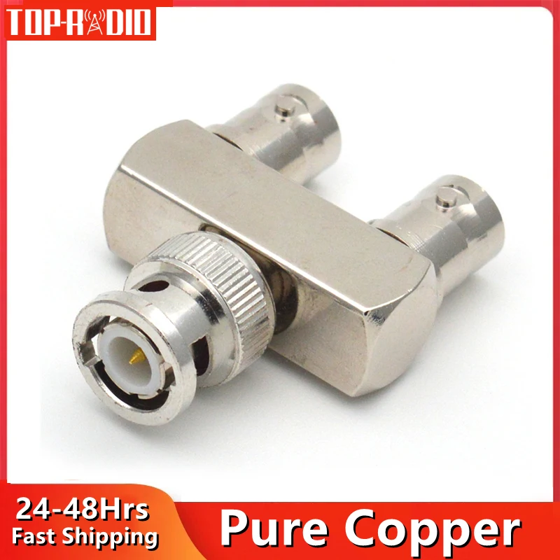 1PC-BNC-Male-to-Dual-BNC-Female-Adapter-Y-Splitter-50-Ohm-RF-Connector ...