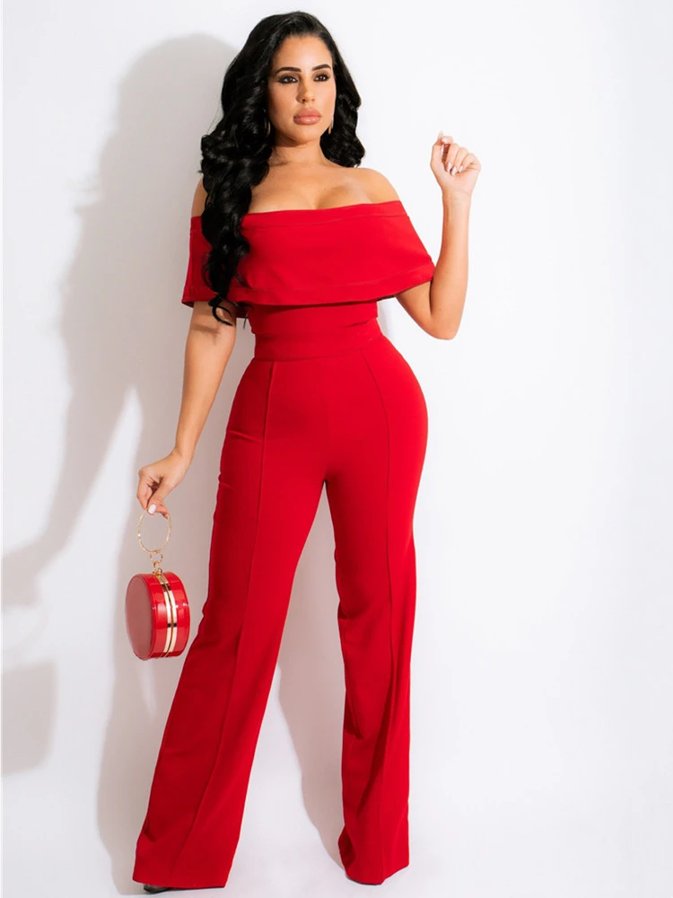 Black Jumpsuit Elegant Woman Wedding Monkeys Women Long Party Women's ...