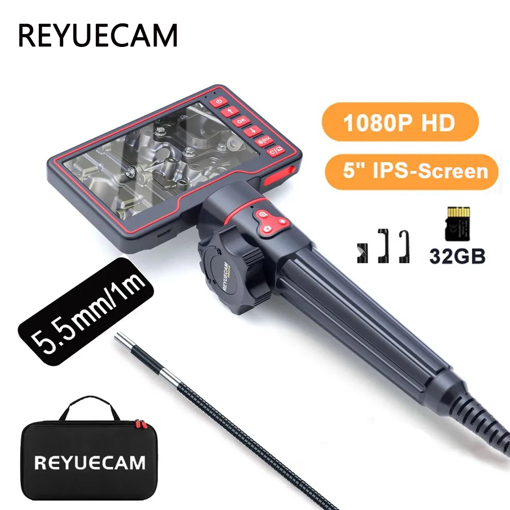 REYUECAM-5-5mm-Lens-Two-Way-420-Articulating-Borescope-with-5-Screen ...