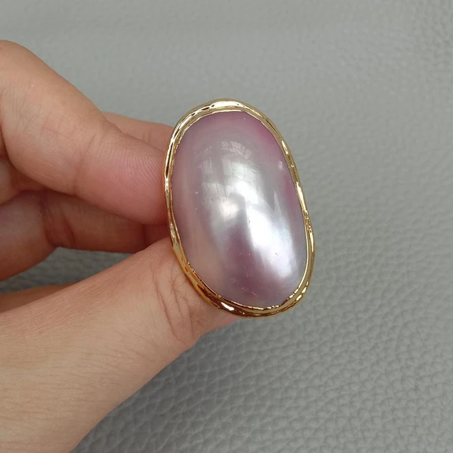 Pink Conch Shell Ring