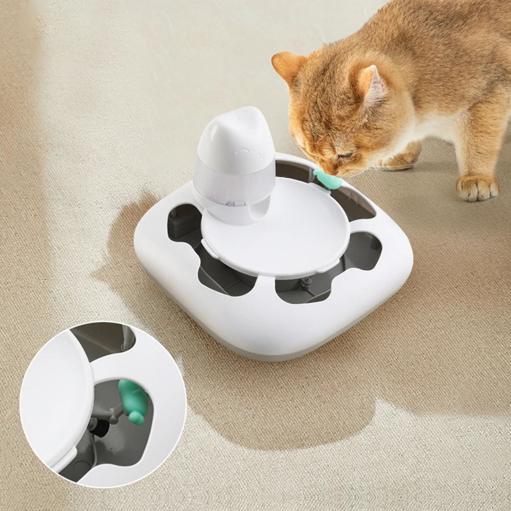 Interactive Pet Cat Toy Dog Feeding Plate Game Predator Bowl Puzzle ...