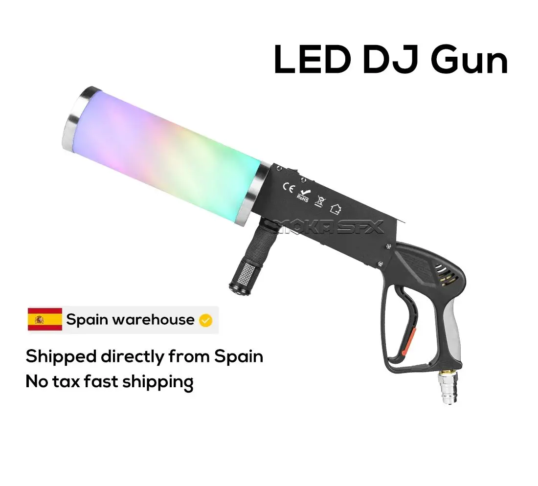 DJ-Equipment-Pistola-Co2-Arma-Metal-Jet-Machine-Fog-Gun-With-3M-Hose ...
