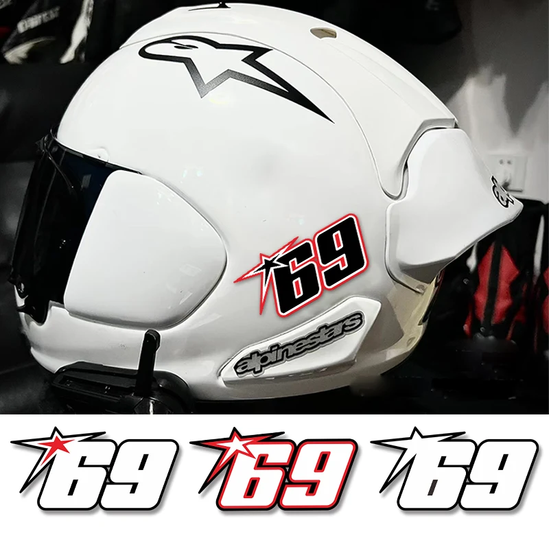 Racing-Number-69-Motorcycle-Helmet-Stickers-Motorbike-Fuel-Tank-Side ...