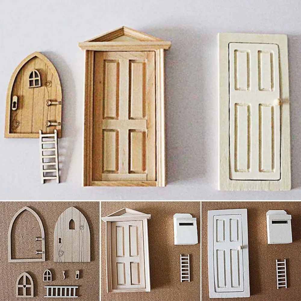 Doll-Furniture-Doors-Cute-Wooden-Frame-Doll-House-Door-Windows-1-12 ...