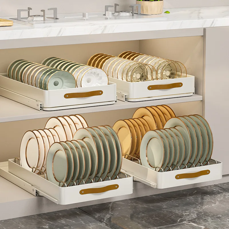 Kitchen-Storage-Rack-with-Slide-Rails-Pull-out-Kitchen-Drawer-Storage ...