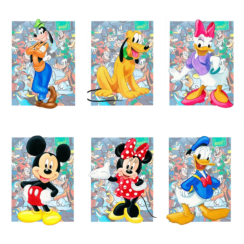 Disney Cartoon Mickey Mouse And Donald Duck DIY Painting By
