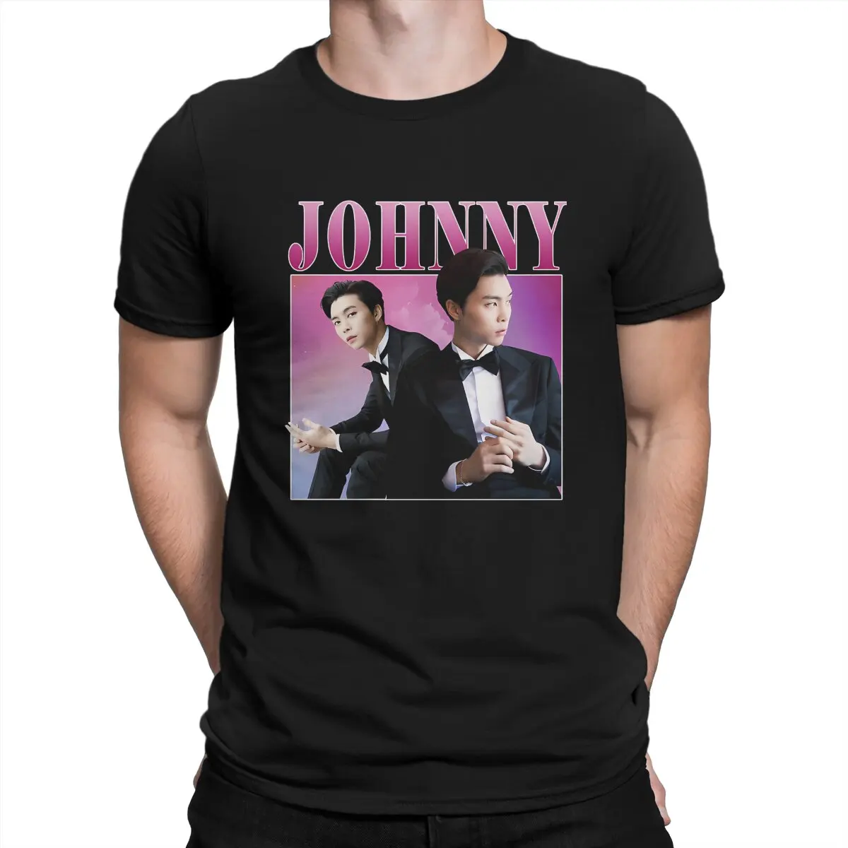 Johnny Men T Shirt NCT-127 Leisure Tee Shirt Short Sleeve Crewneck T ...