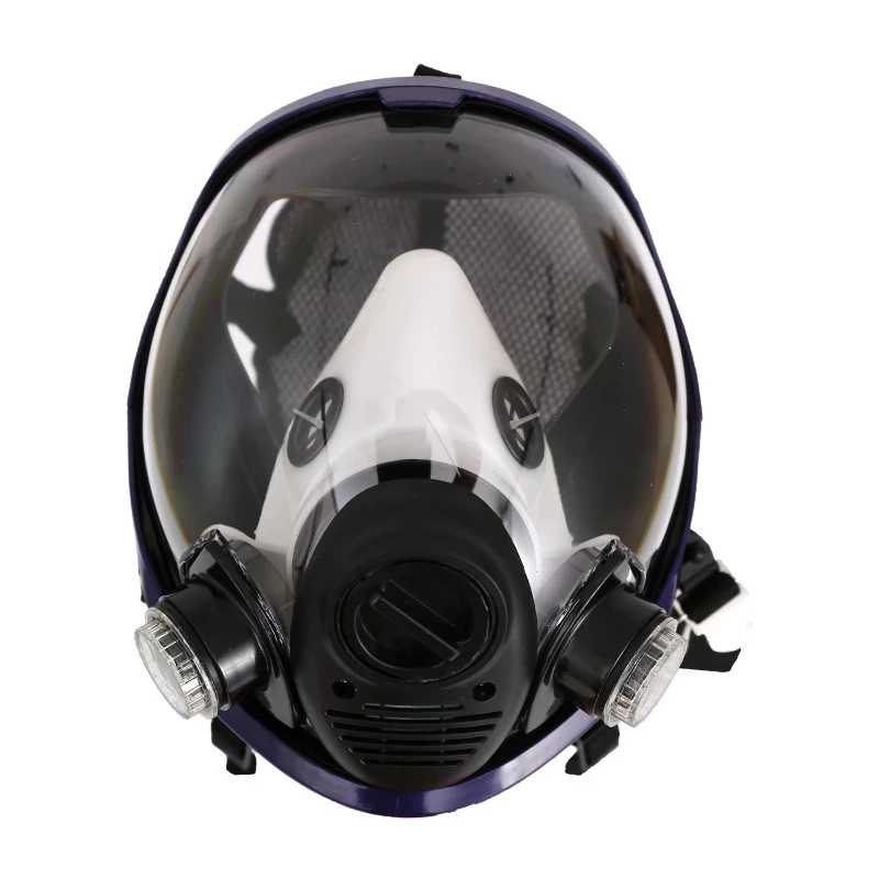 Multipurpose-Spherical-3-Ports-Full-Gas-Mask-Super-Clear-Fully-Sealed ...