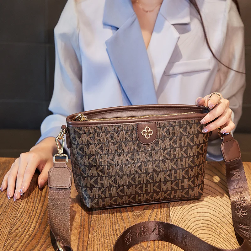HKMK Women's Crossbody Bag High Quality niche Design Versatile Print ...