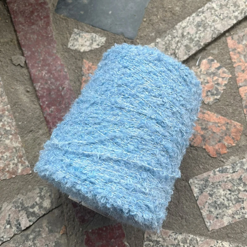 Super-Beautiful-Pink-Blue-Soft-Plush-Wool-Acrylic-Mohair-Loop-Yarn ...
