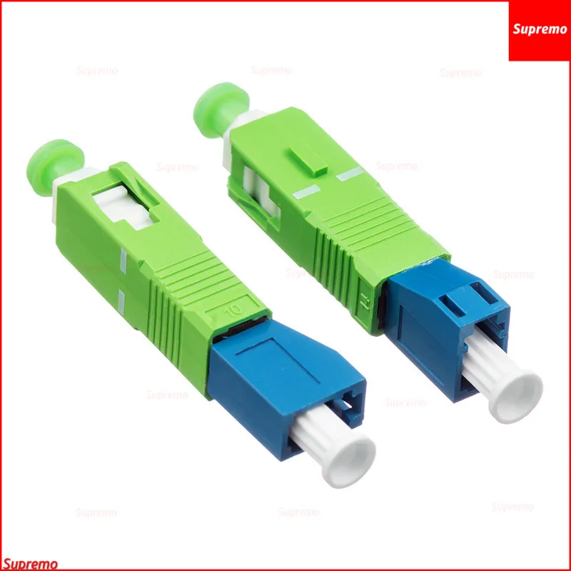 Novo sc apc macho para lc upc fêmea híbrido adaptador de fibra óptica ...