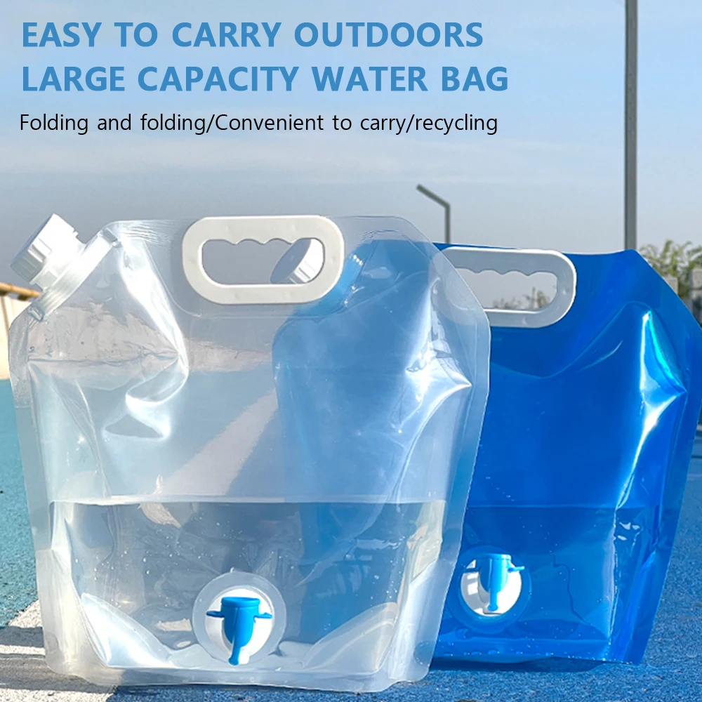 SAC D'HYDRATATION,A 10L--Seau de stockage Portable pliable, seau de ...