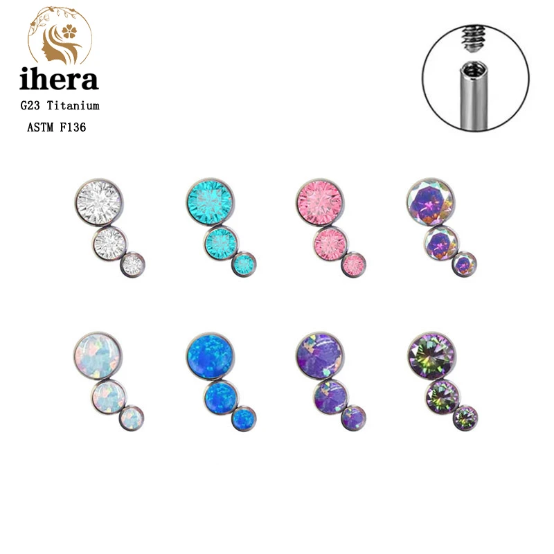 Titanium Earrings Piercing | Titanium Labret Stud Earrings | Titanium ...