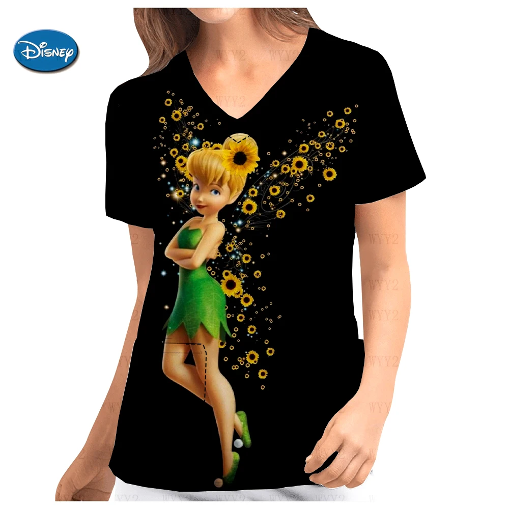 Disney-Princess-Tiana-Print-Nurse-Uniform-Women-s-Cardiac-Medical-Scrub ...