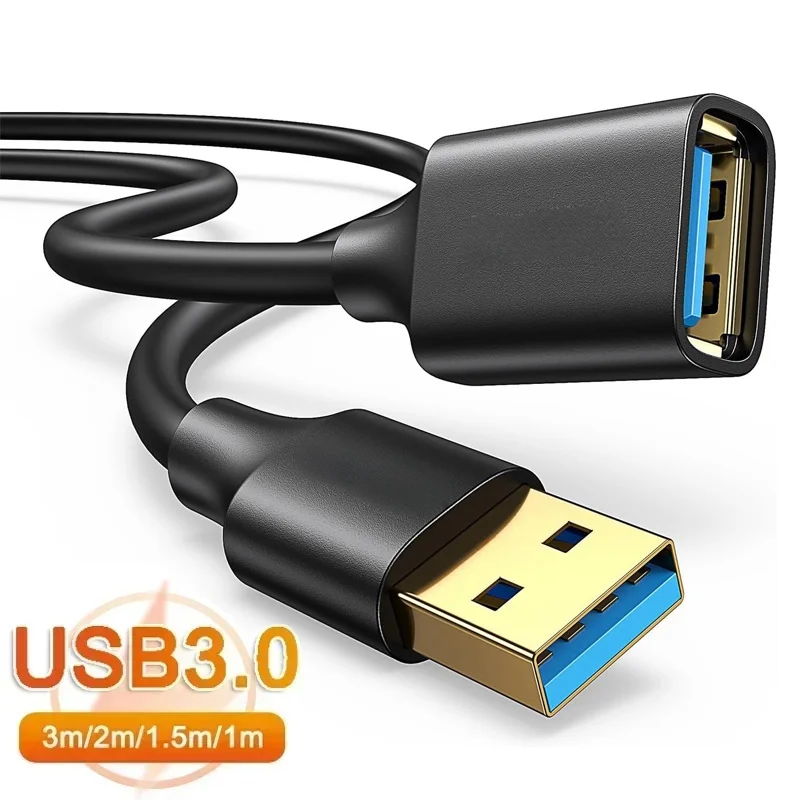 0-5-1-2-3m-USB3-0-Extension-Cable-High-Speed-Data-Sync-Extender-Cord ...