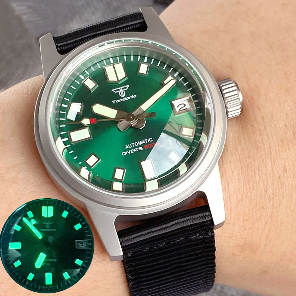 Tandorio-36mm-Military-200M-Diver-Mechanical-Watch-Men-NH35-PT5000-Lume ...