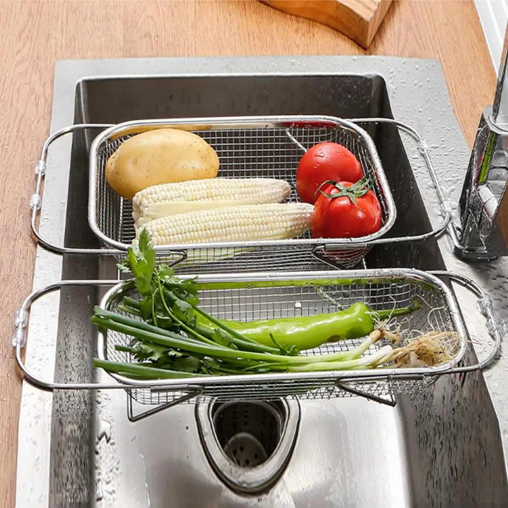 Stainless-Steel-Drainer-Basket-Food-safe-Sink-Strainer-Stainless-Steel ...