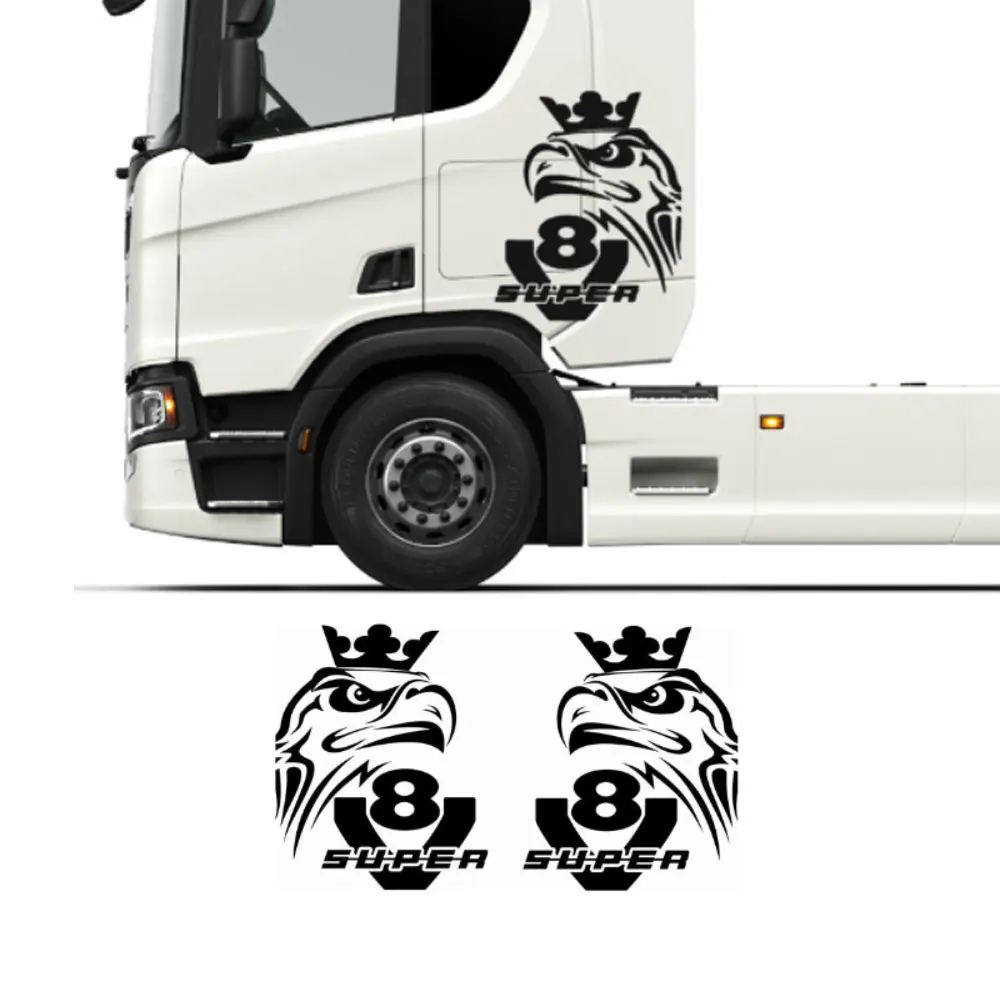 2pcs-for-SCANIA-V8-Super-Truck-Stickers-Scania-Truck-Cab-Side-Stickers ...