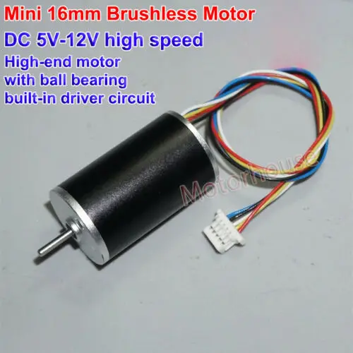 1626-Mini-Round-16mm-Big-Coreless-Motor-DC-5V-12V-17000RPM-High-Speed ...