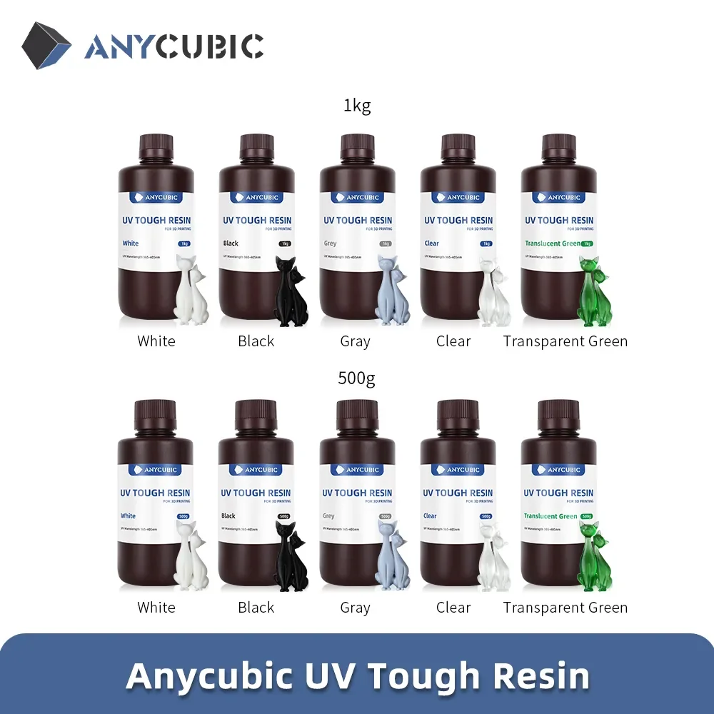 Newest UV Resin ANYCUBIC UV Tough Resin Flexible 3D Printing Material ...