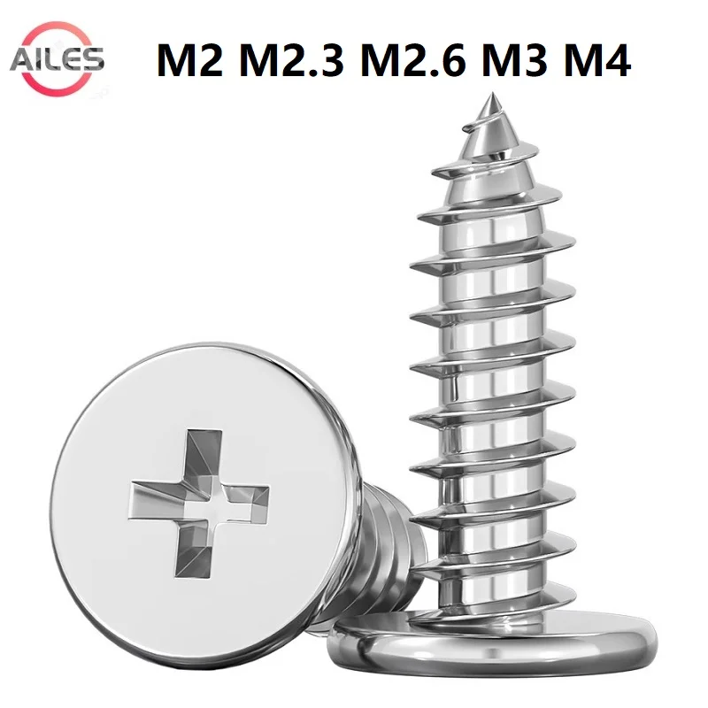 304 Stainless Steel Super Ultra Thin Flat Wafer Head Cross Recessed ...