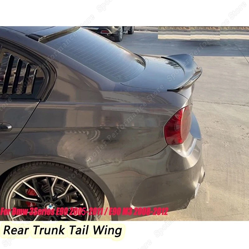 For-BMW-E90-Rear-Trunk-Lip-Spoiler-Wing-Lip-PSM-Style-V2-Spoiler-Fit ...