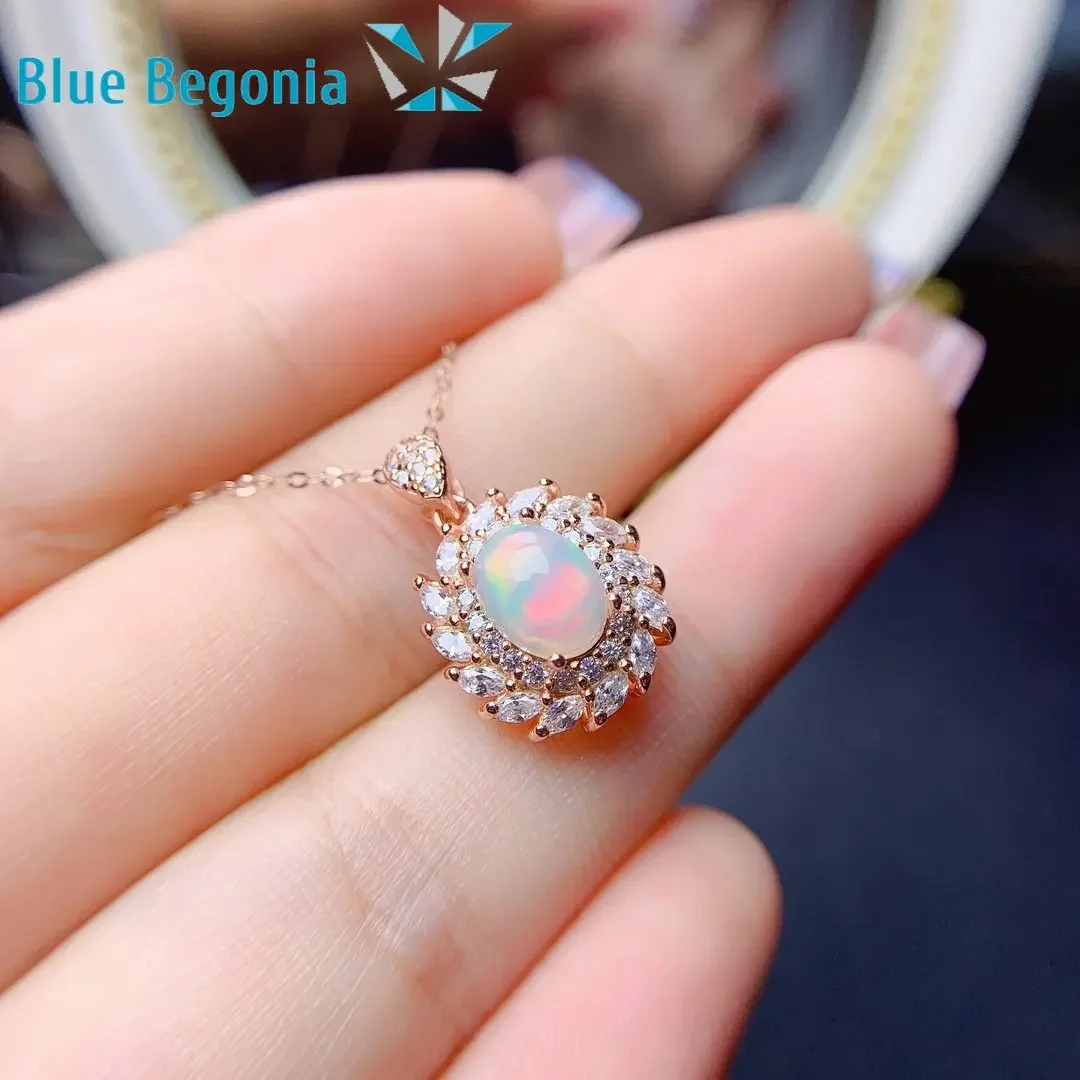 Natural opal jewelry set store