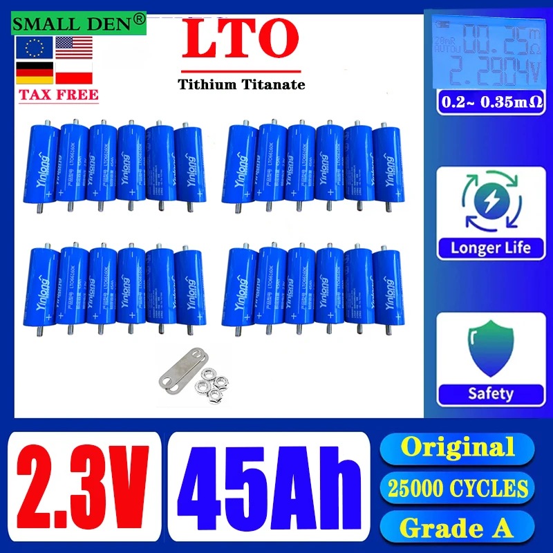 100-original-Yinlong-66160-2-3V-45Ah-LTO-battery-10C-discharge-DIY-12V ...