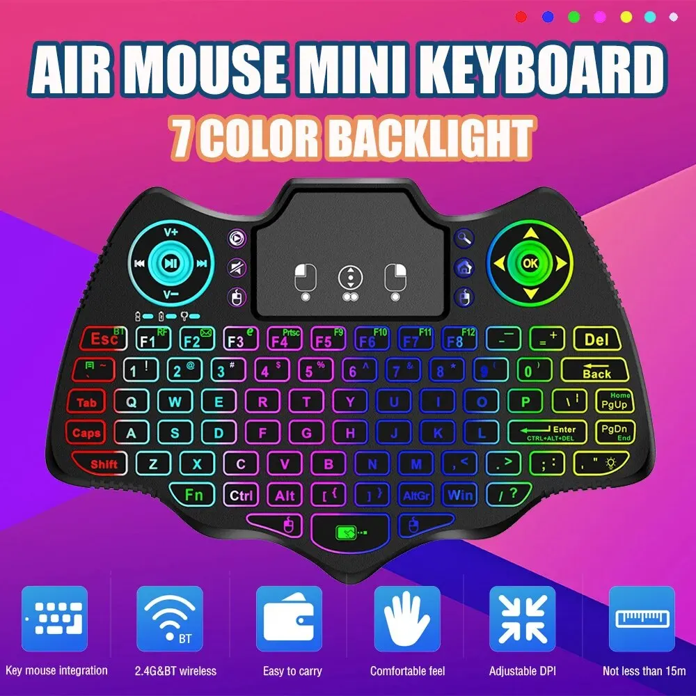 V18-Mini-Wireless-Keyboard-Bat-2-4G-BT-Touch-7-Color-Backlit-French ...