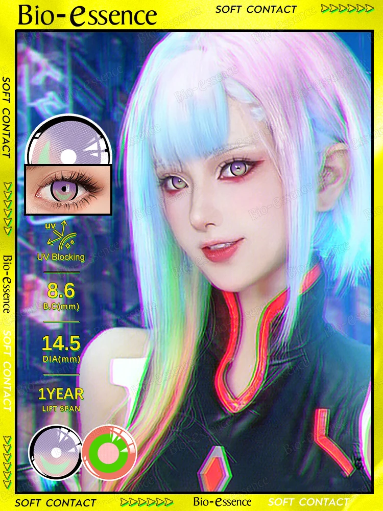 Bio-essence 1 Par Cosplay Lentes De Contato Para Olhos Anime Lense ...
