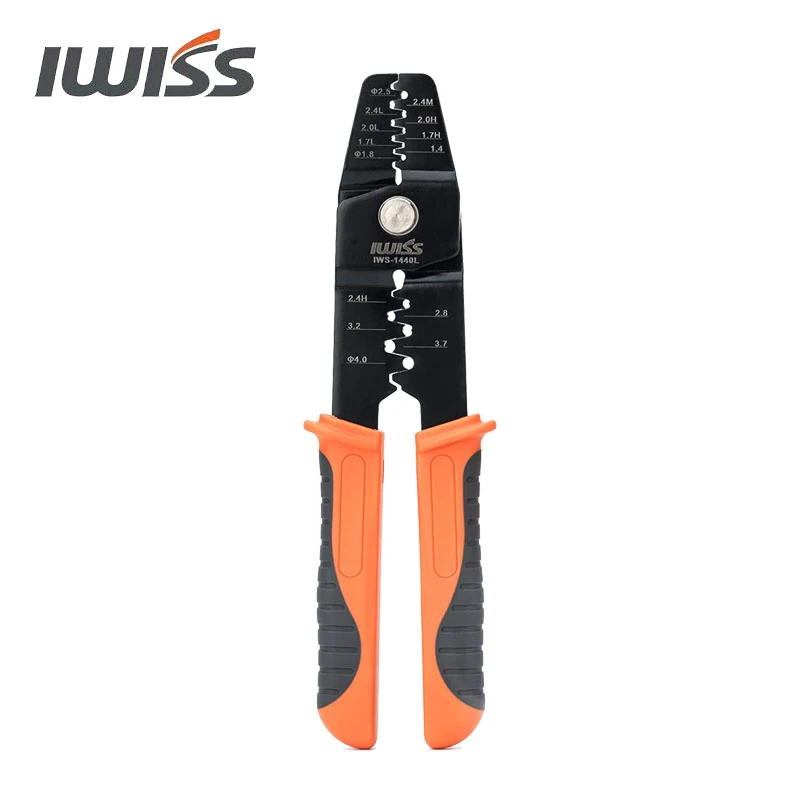 Iwiss IWS 1440Lさまざまなサイズのコンタクトawg 28 14用のオープンバレル端子クリンパは、jst、molex/te/hdsで動作します| | - AliExpress