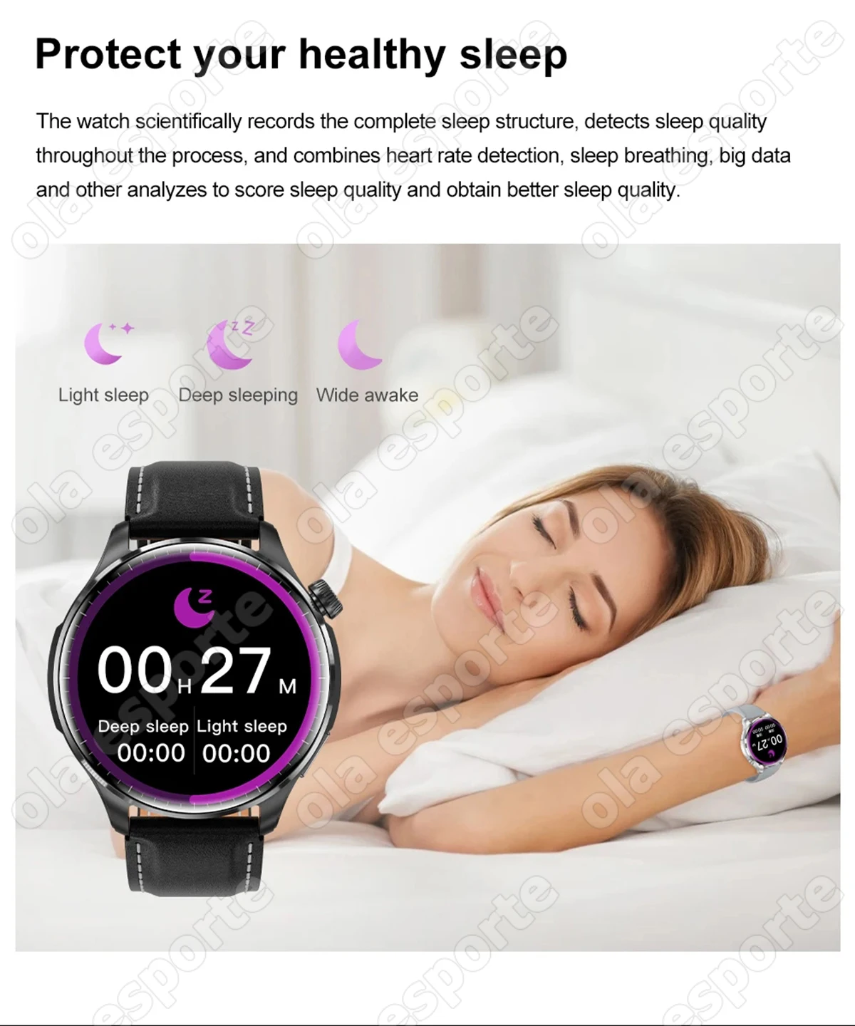 SmartWatch AMOLED Color Screen High-Precision GPS Turn Wrist Shine ...