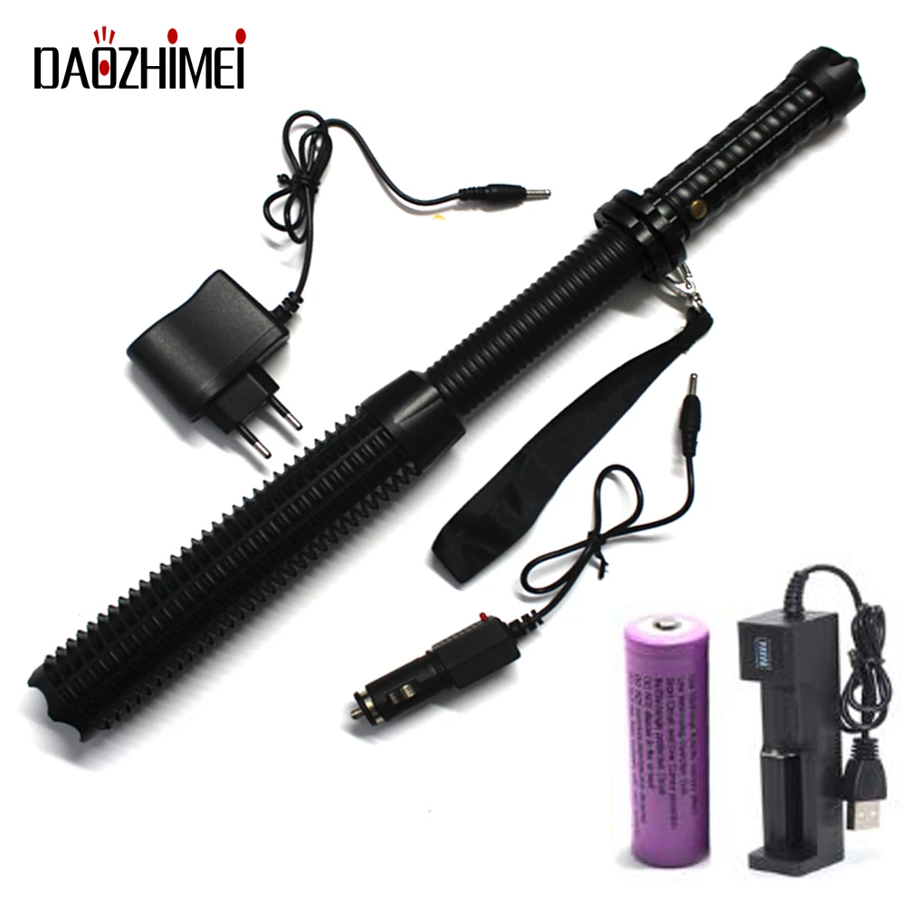 2000 Lumens Zoomable 3-mode Led Baseball Bat Emergency Flashlight ...
