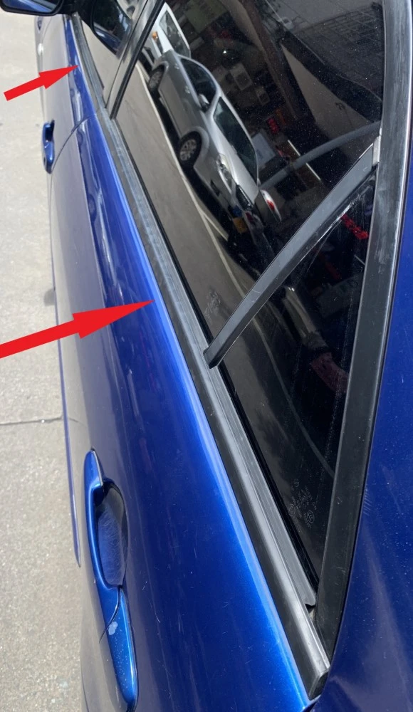 For vw golf mk6 mk7 Car Outer Window Seal Rubber Strip Moulding Trim ...