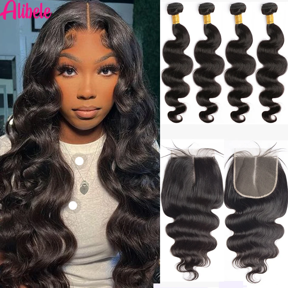 Body-Wave-Brazilian-3-Bundles-and-6x6-HD-Closure-4-Bundles-Body-Wave ...