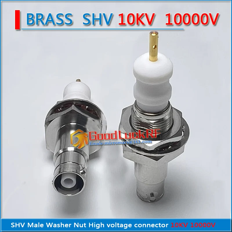 10KV 10000V SHV10KV SHV Male RP-BNC Female pin O-ring Bulkhead Panel ...