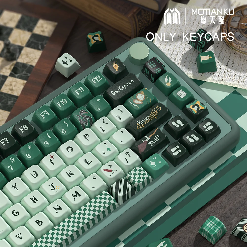 SLYTHERIN-Theme-Keycaps-Cherry-MDA-Profile-Personalized-Cartoon-Keycap ...