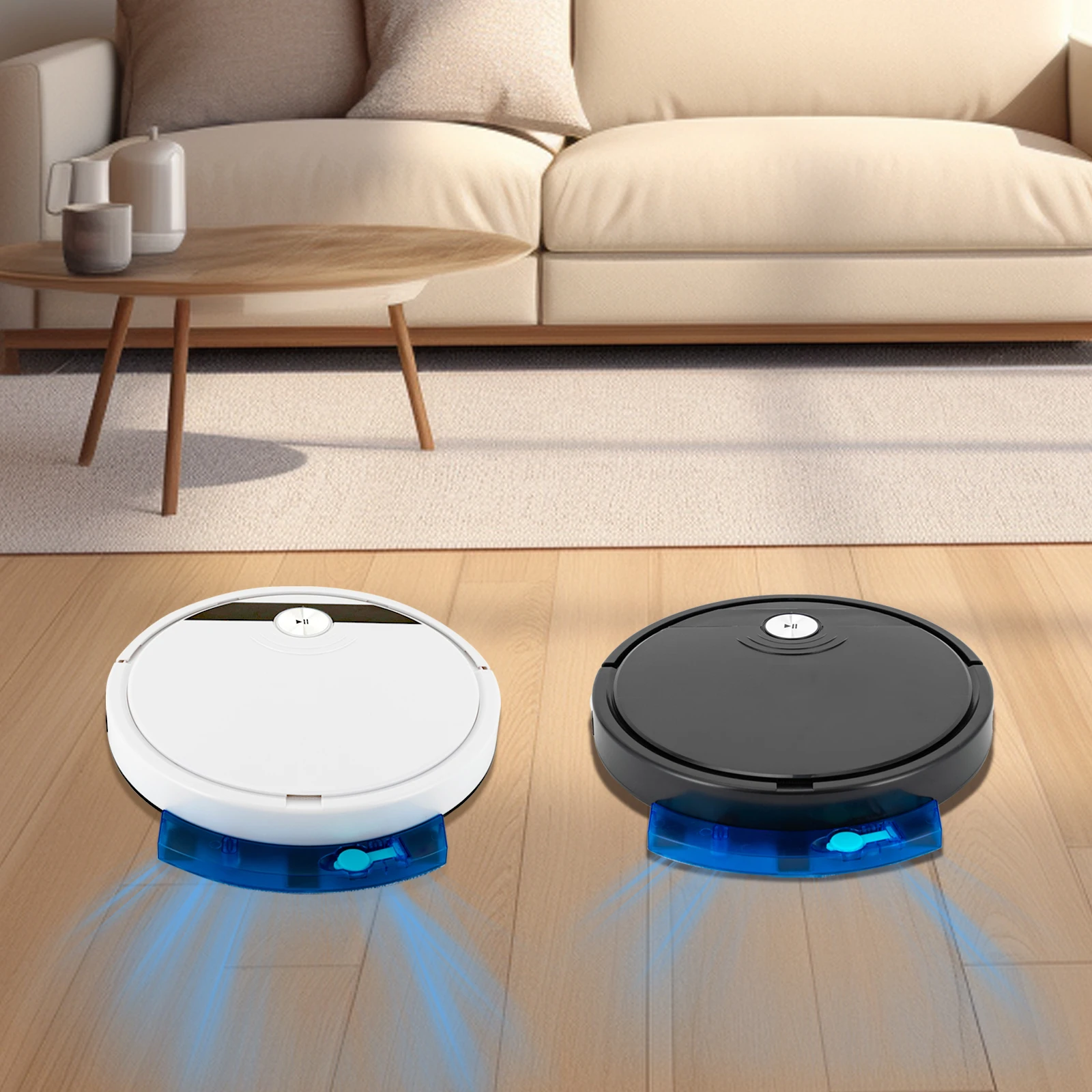 White/Black Household Big Suction Robotic Vacum Cleaner Intelligent ...
