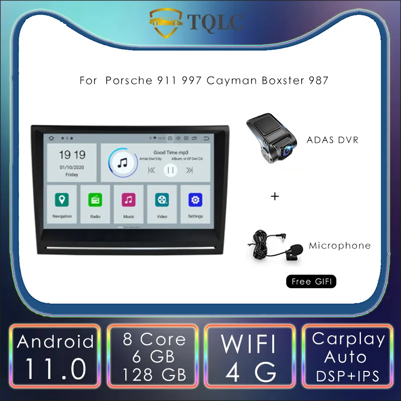 Car-Radio-Android-Player-Stereo-Receiver-For-Porsche-911-997-Cayman ...