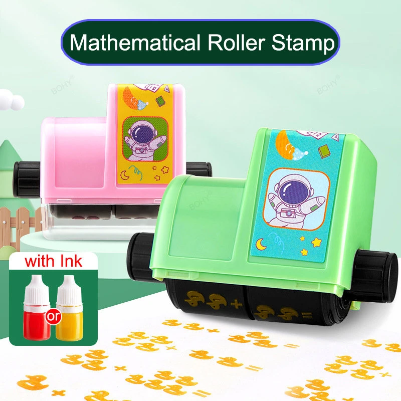 Mathematical Roller Stamp Question Duck Apple Seal Practice Tools ...