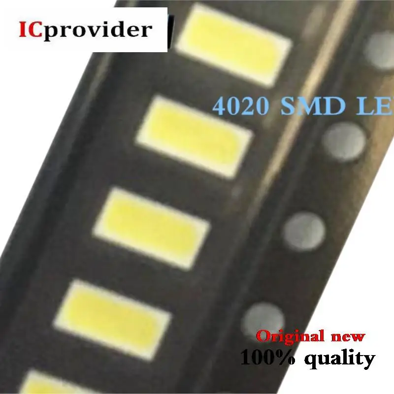 Contas de led 100 mbps 4020 smd branco frio 1w 6v 150ma para tv/lcd ...
