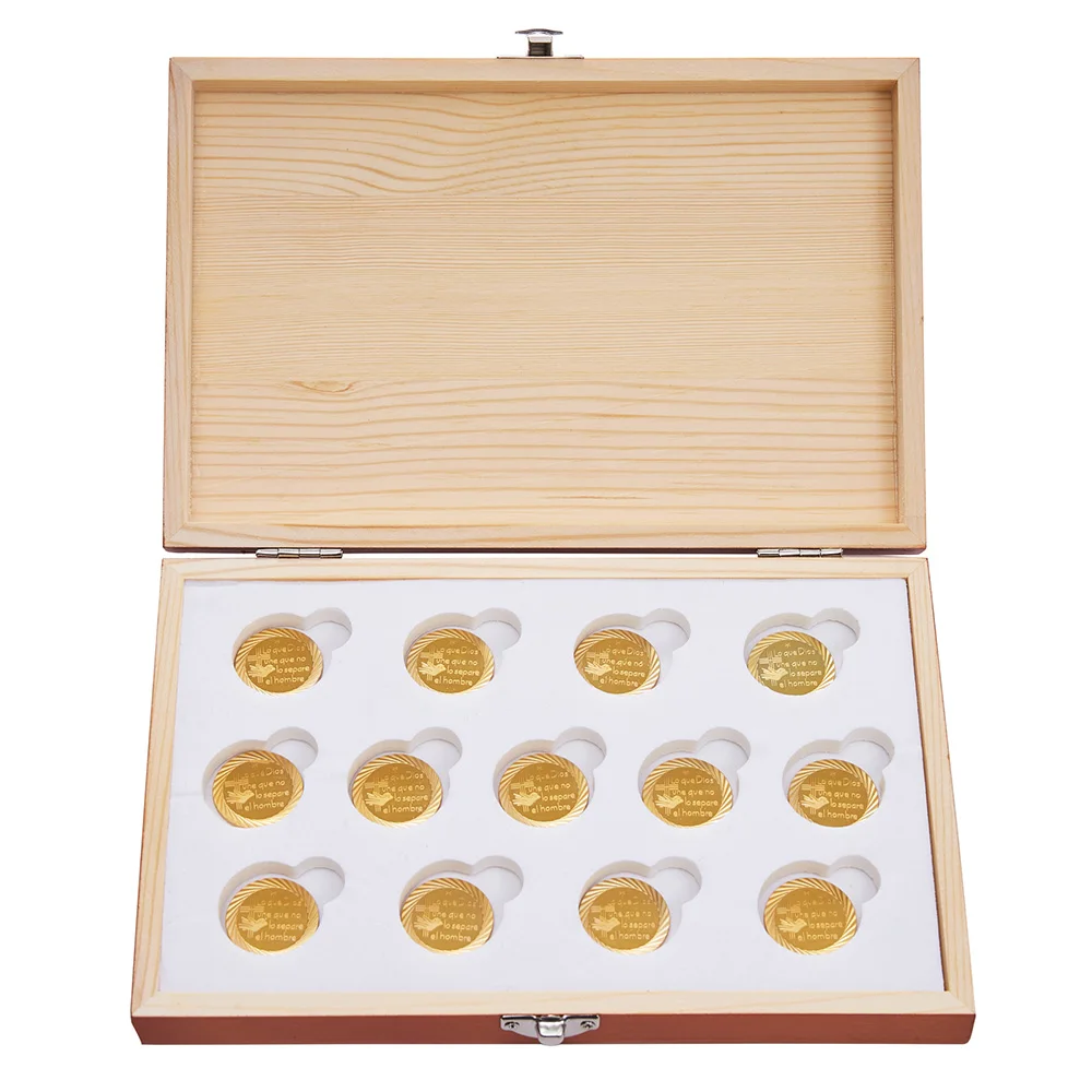 13Pcs-Golden-Our-Lady-Of-Guadalupe-For-Wedding-Bridal-Ceremony-Unity ...