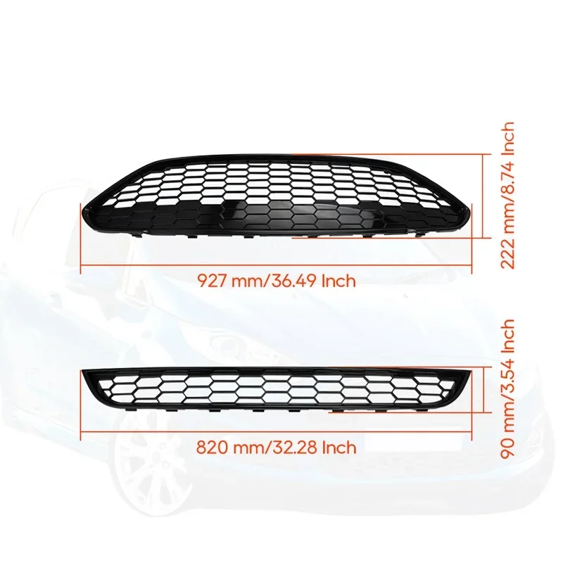 Para ford fiesta zetec-S ja8 mk7 2013-2017 1pc nova grade dianteira ...