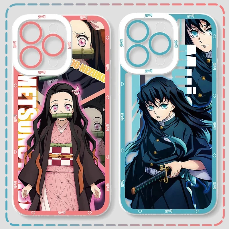 Anime-Demon-Slayer-Phone-Case-For-iPhone-15-14-Pro-Max-13-12-Mini-11 ...
