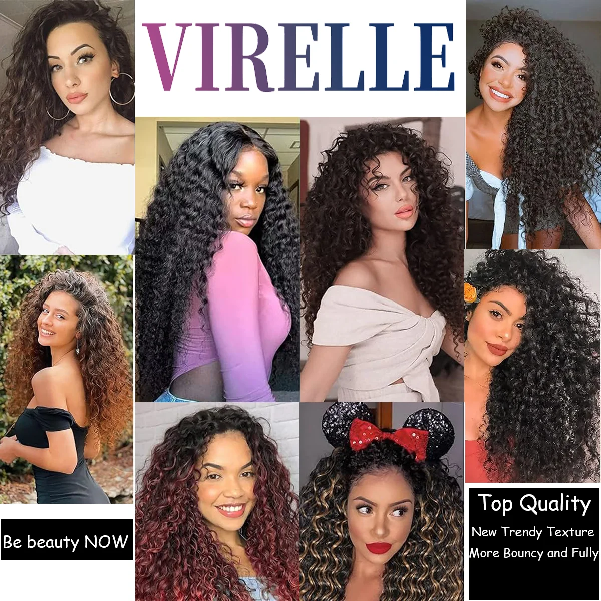 Synthetic kinky curly clip on hair extension