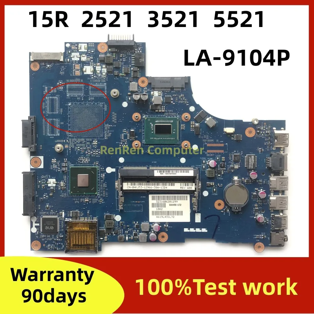 LA-9104P-VAW00-para-Dell-Inspiron-15R-2521-3521-5521-placa-base-de ...